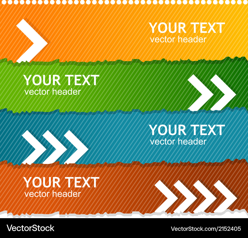 Colorful text box Royalty Free Vector Image - VectorStock
