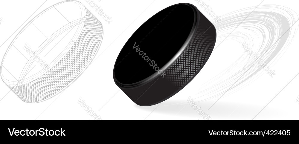 Hockey puck Royalty Free Vector Image - VectorStock