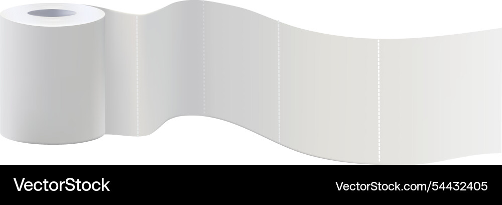 Unrolled Toilet Paper Roll Royalty Free Vector Image