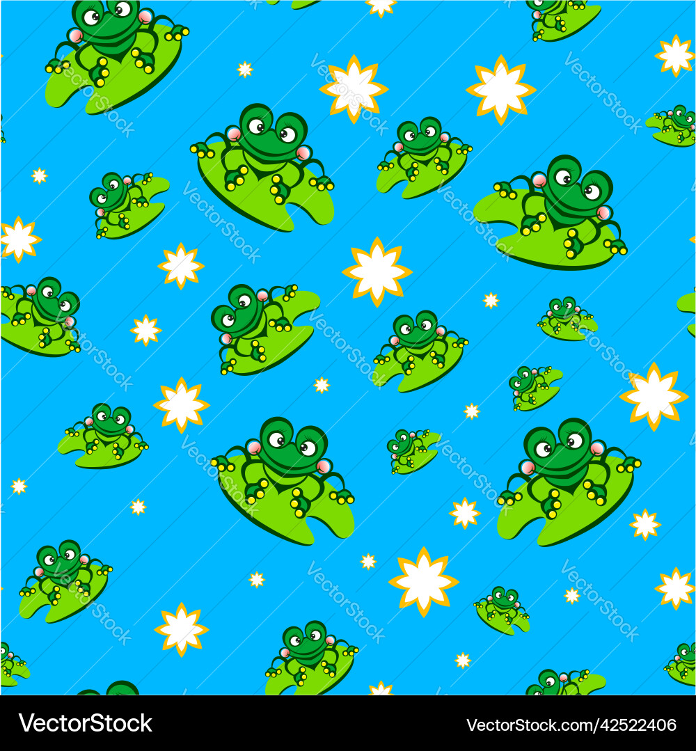 Cartoon frog Royalty Free Vector Image - VectorStock