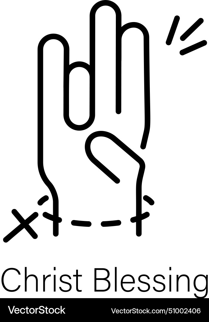 Christ blessing Royalty Free Vector Image - VectorStock