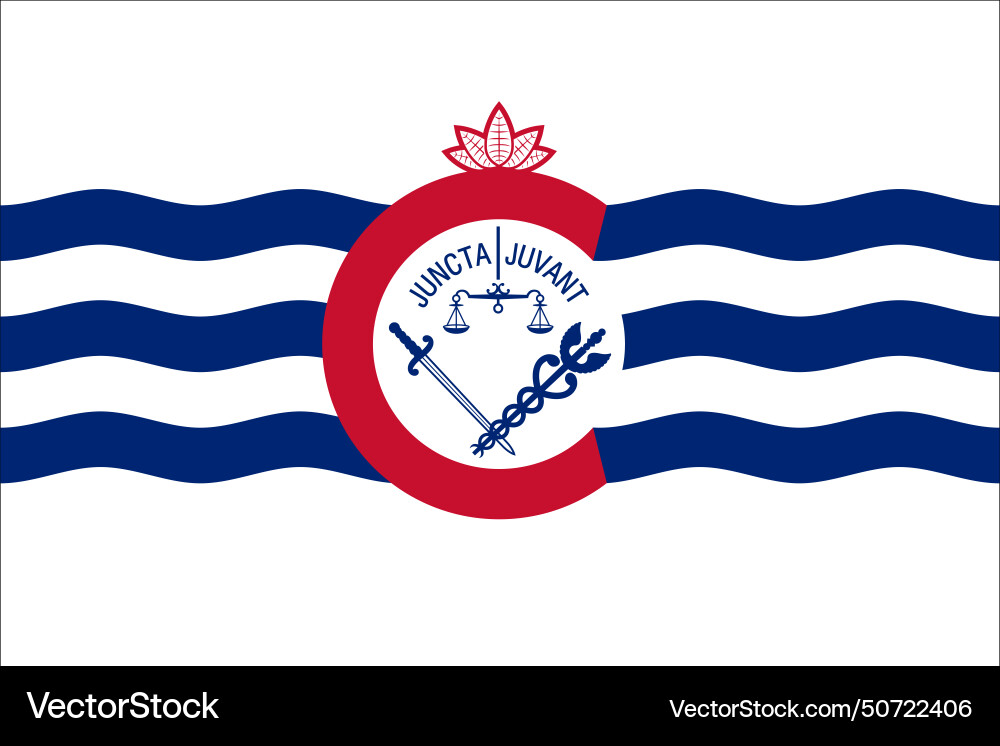 Cincinnati flag Royalty Free Vector Image - VectorStock