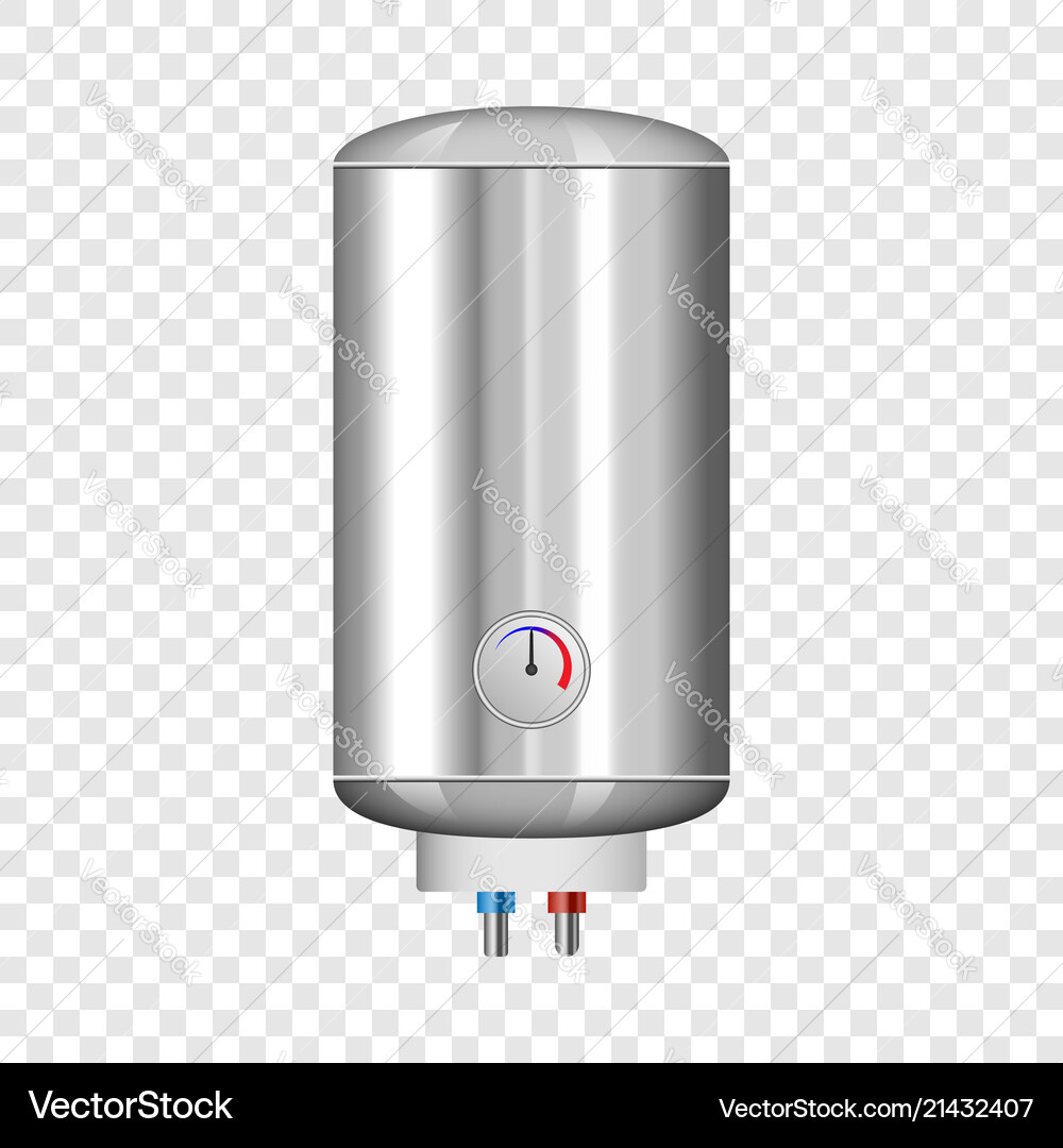 Boiler mockup realistic style Royalty Free Vector Image