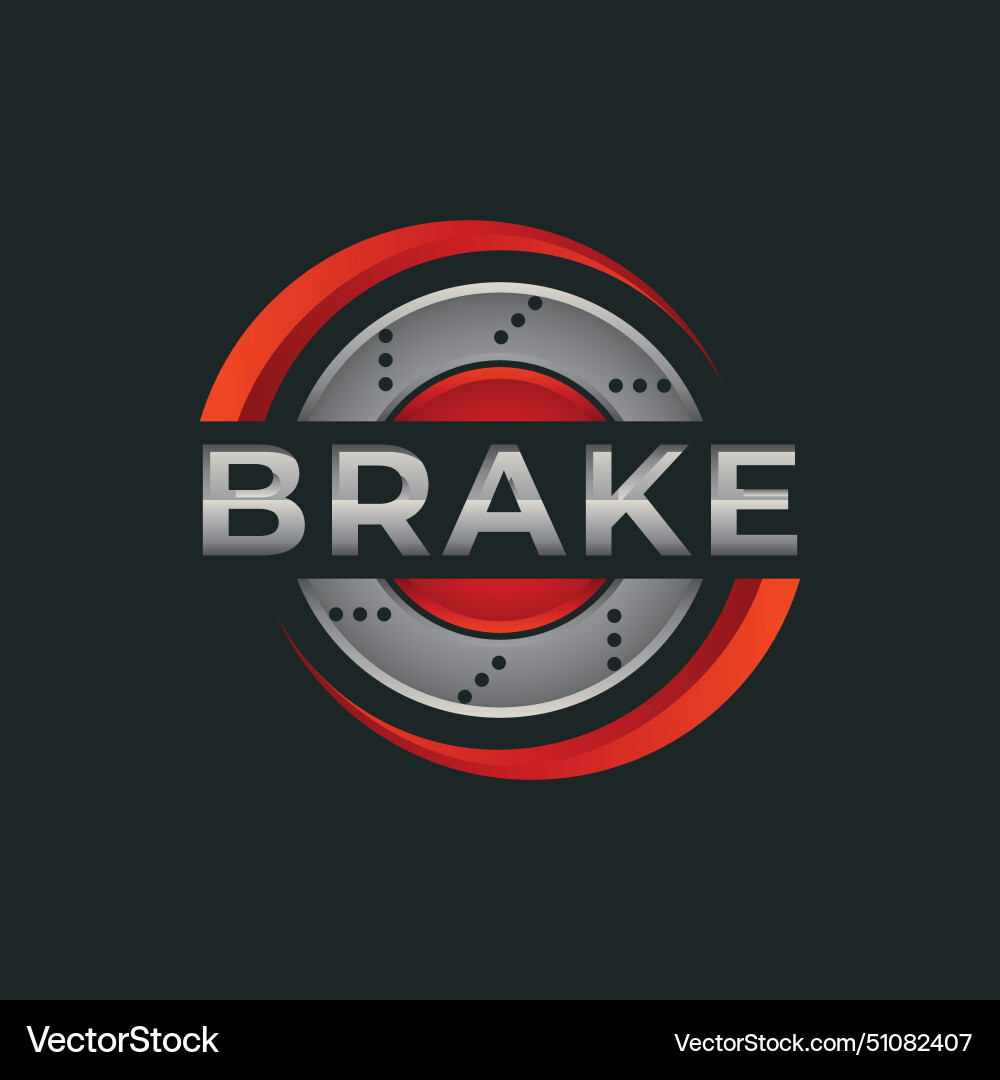 Brake rotors logo image Royalty Free Vector Image