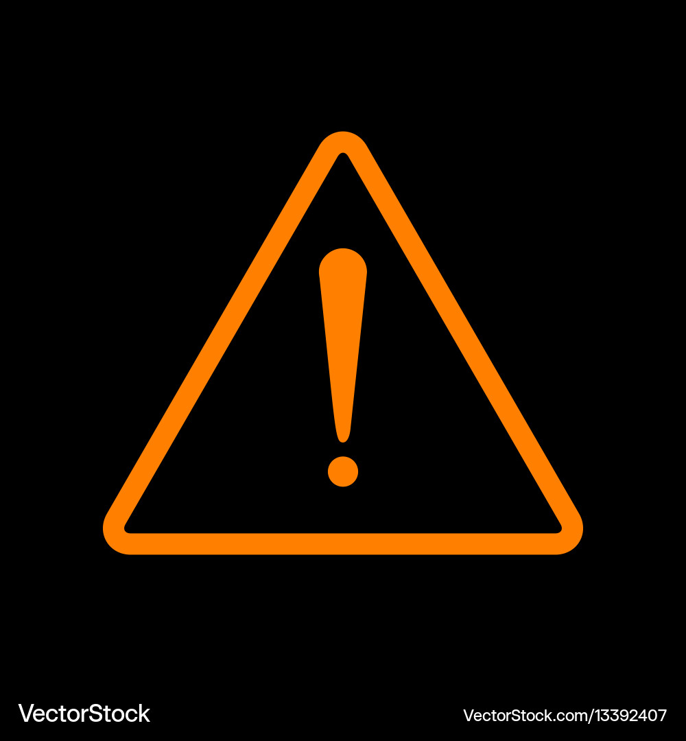 Orange Danger Sign