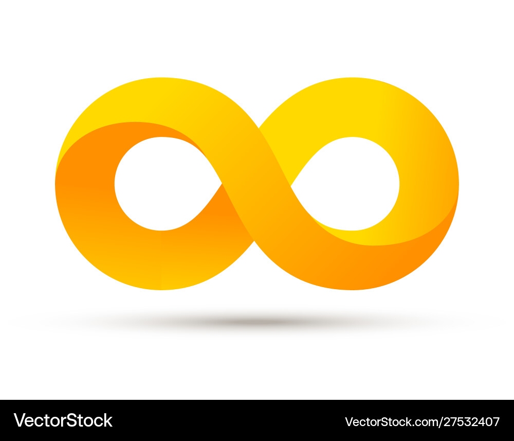Infinity Loop Symbol Royalty Free Vector Image