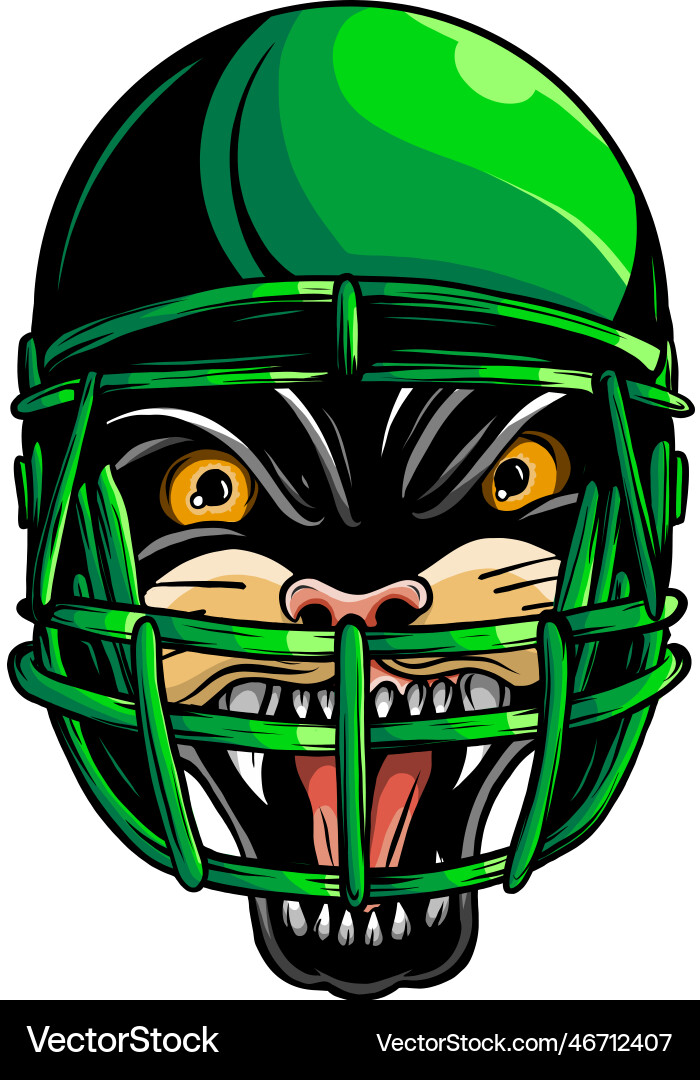 Panthers Football Mascot Royalty Free Vector Image