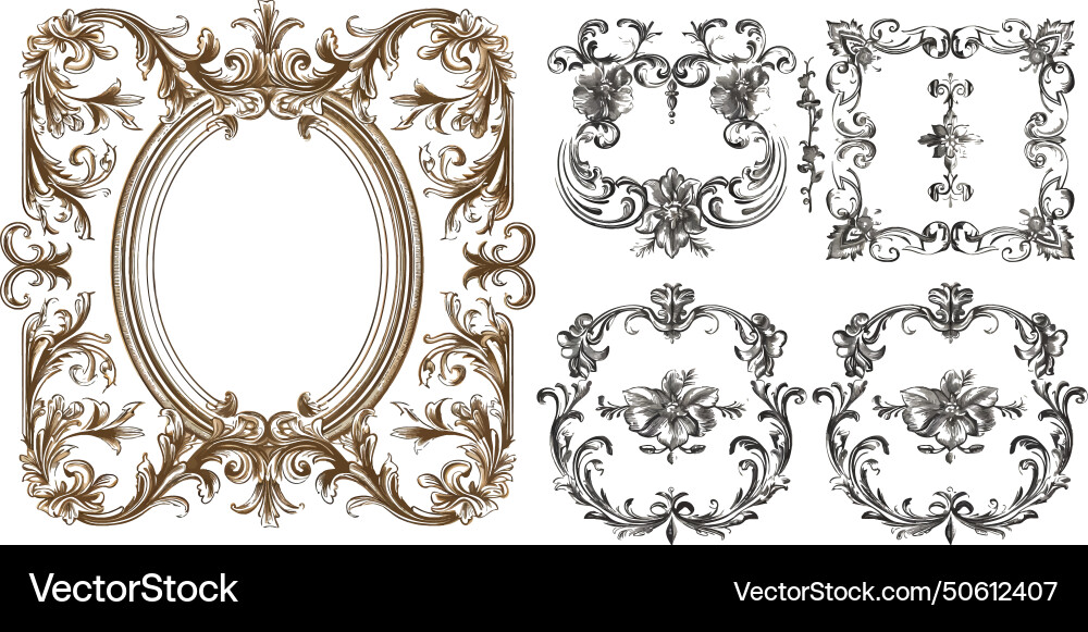 Styled frame - designers collection Royalty Free Vector