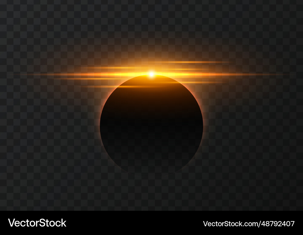 Sun eclipse Royalty Free Vector Image - VectorStock