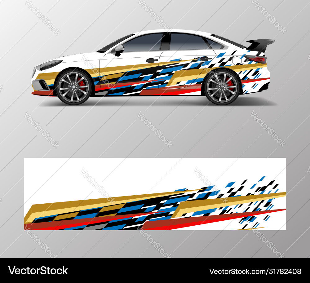 Abstract Racing Decals – Royalty-Free Vector | VectorStock