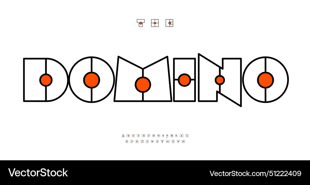 1960s art deco font chunky decorative letters Vector Image