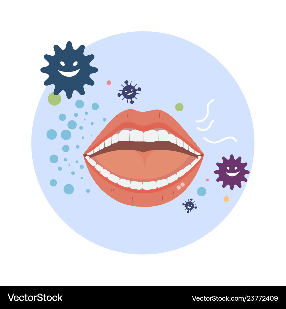 Bad breath Royalty Free Vector Image - VectorStock