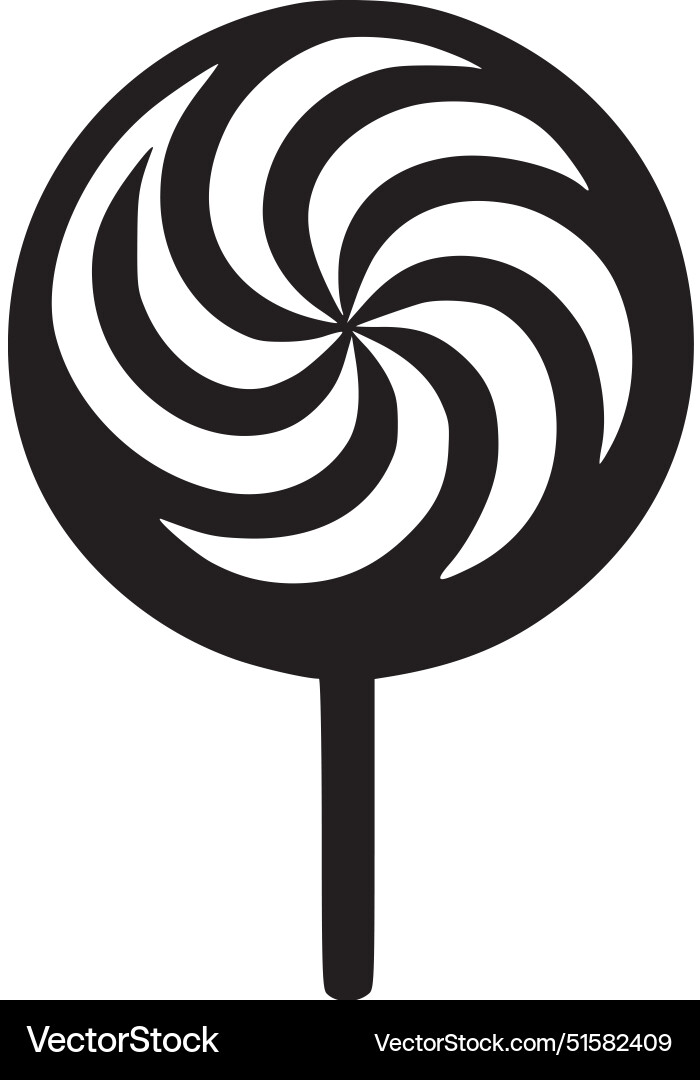 Candy - minimalist and simple silhouette Vector Image