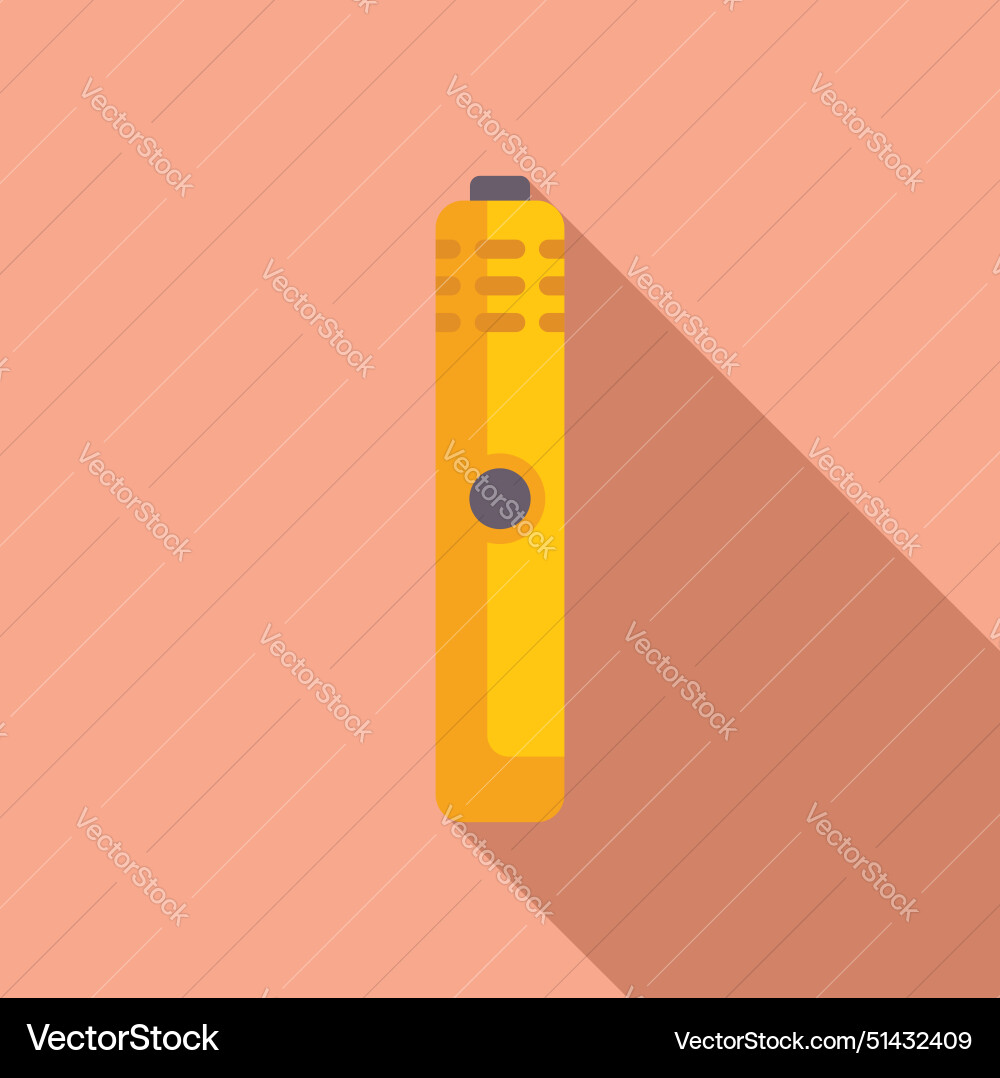 Flat design of yellow cutter Royalty Free Vector Image