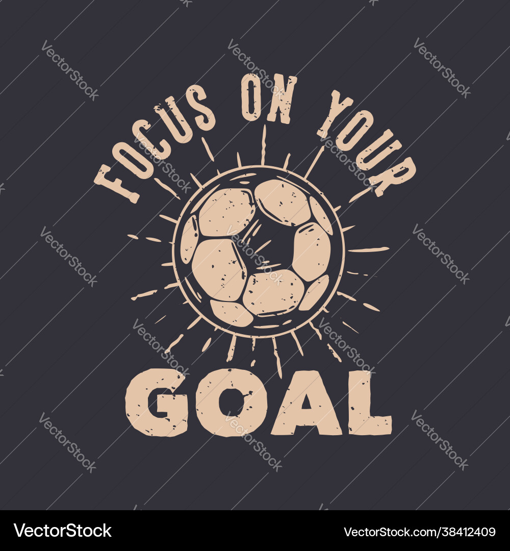 T-shirt design slogan typography focus Royalty Free Vector