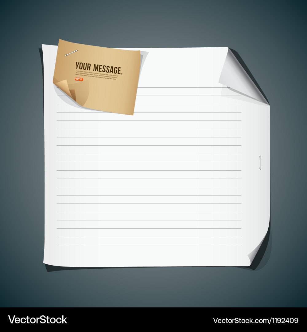 White paper and vintage background Royalty Free Vector Image