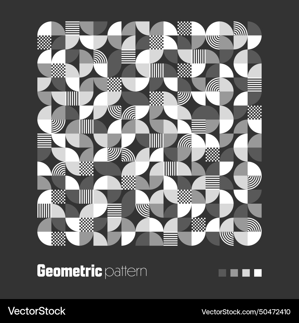 Geometric trendy pattern modern background Vector Image