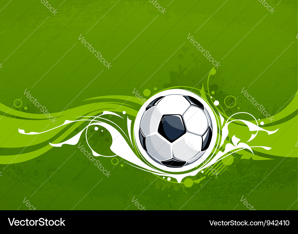 Grunge football background Royalty Free Vector Image