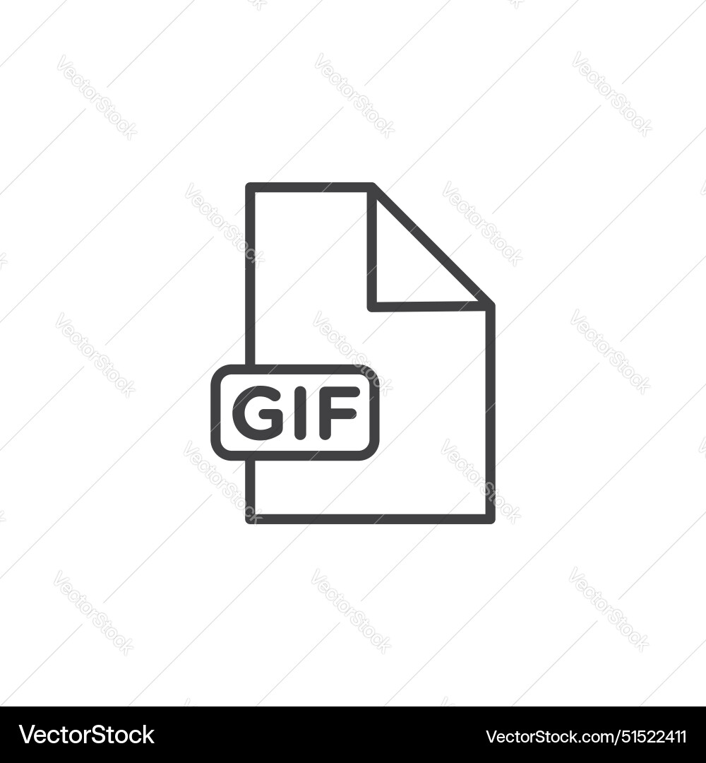 Gif icon Royalty Free Vector Image - VectorStock