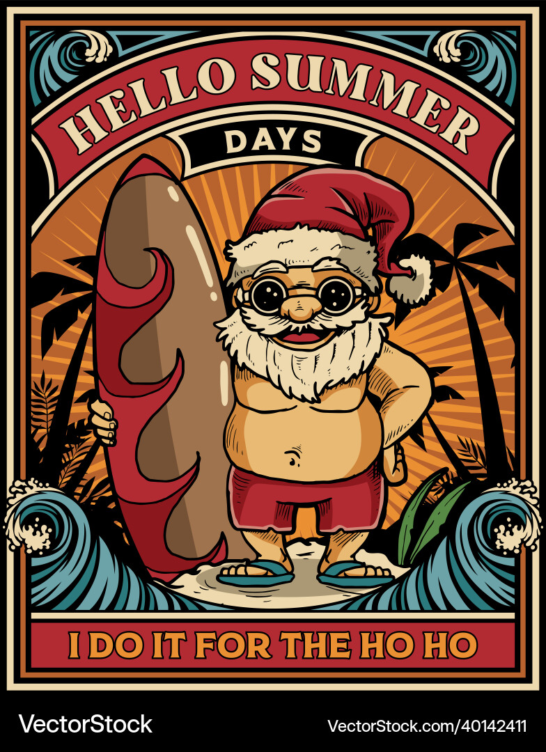 Hello summer days Royalty Free Vector Image - VectorStock