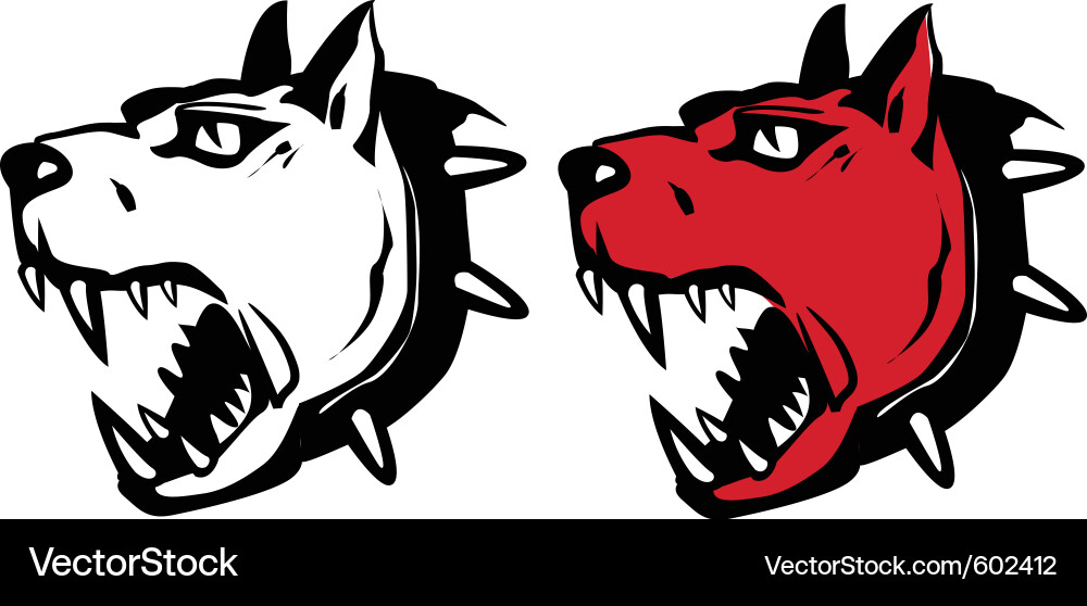 Angry dog Royalty Free Vector Image - VectorStock