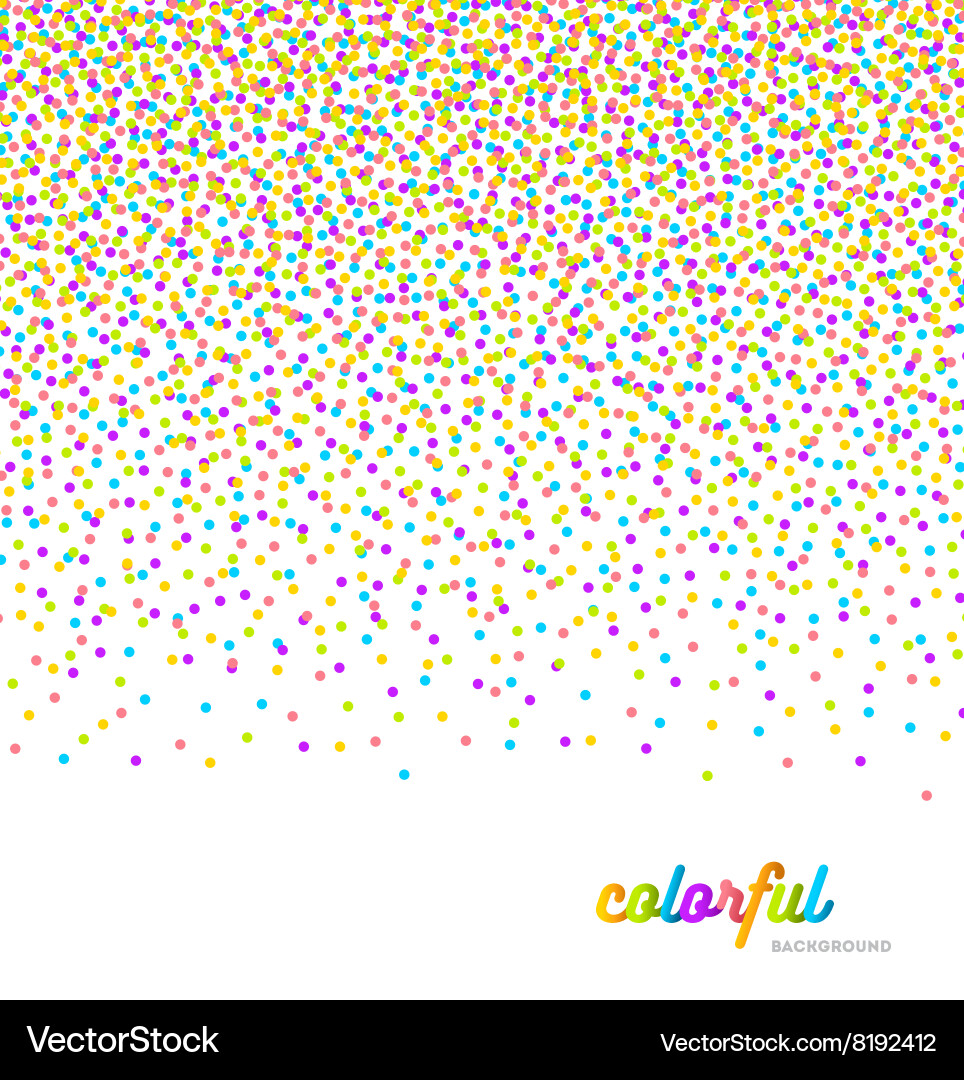 Colorful Confetti Party Background Royalty Free Vector Image
