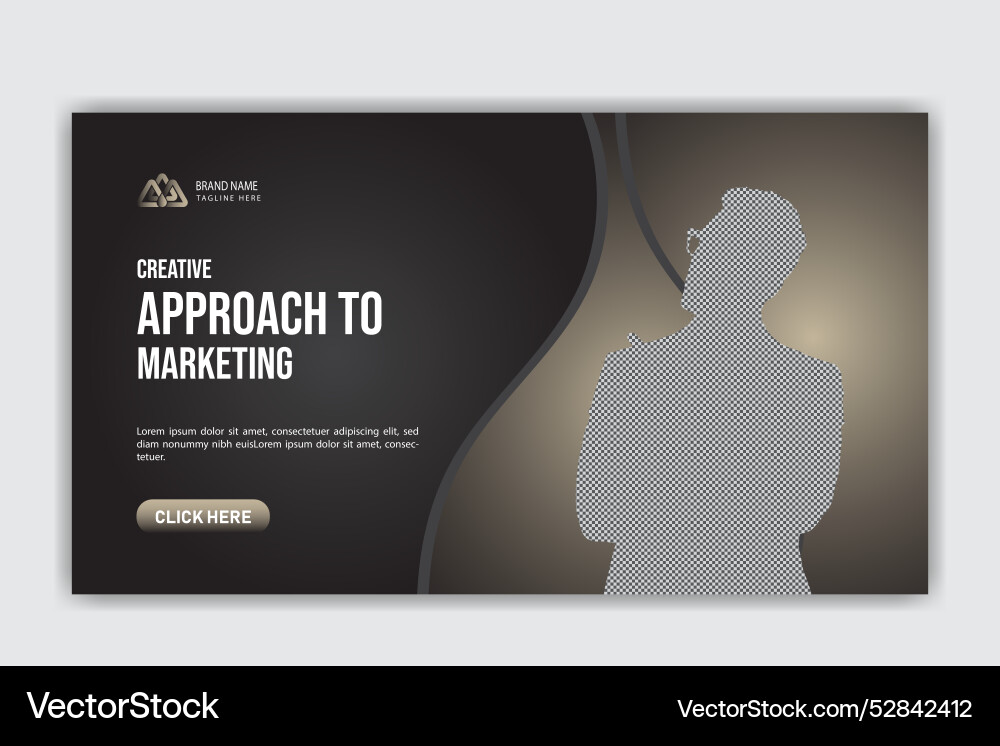 Corporate minimalist youtube thumbnail design Vector Image