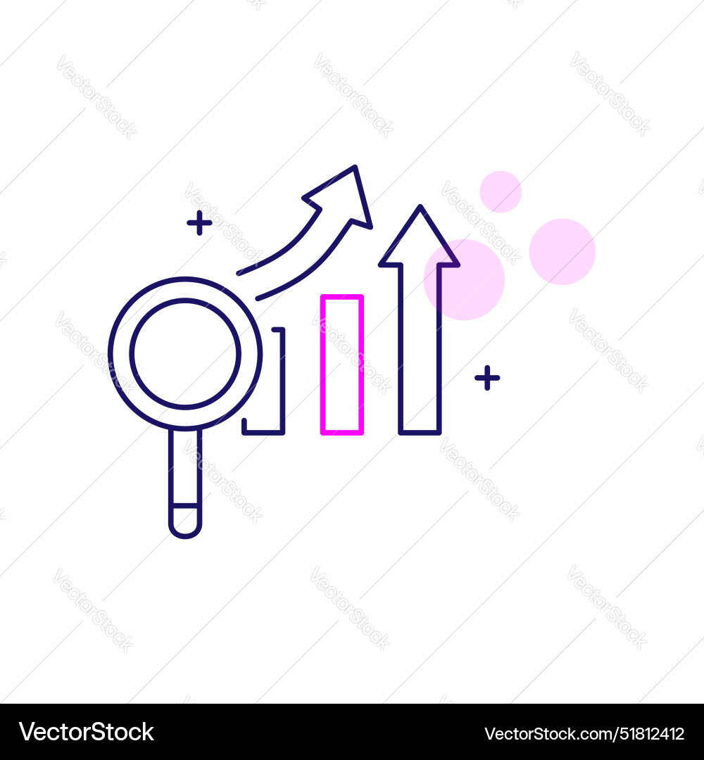 Predictive demand forecasting icon design Vector Image Predictive demand forecasting icon design Vector Image