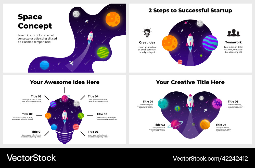 Universe background rocket launch into space Vector Image