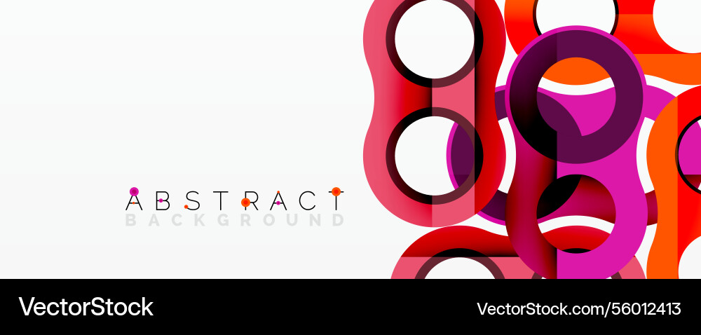 Abstract geometric pattern with interlocking Vector Image