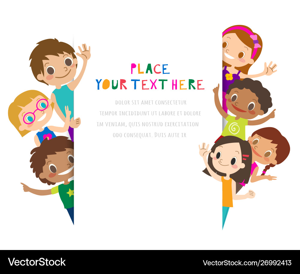 Kids Waving Vector Images (over 20,000)
