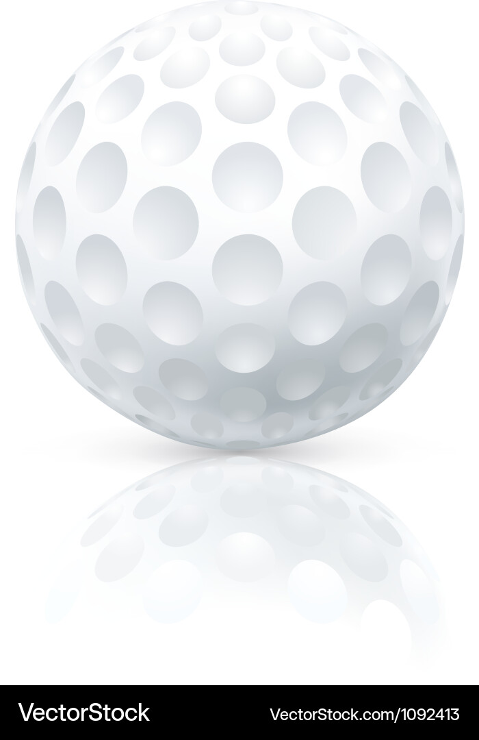 Isolated Golf Ball Royalty Free Vector Image - VectorStock