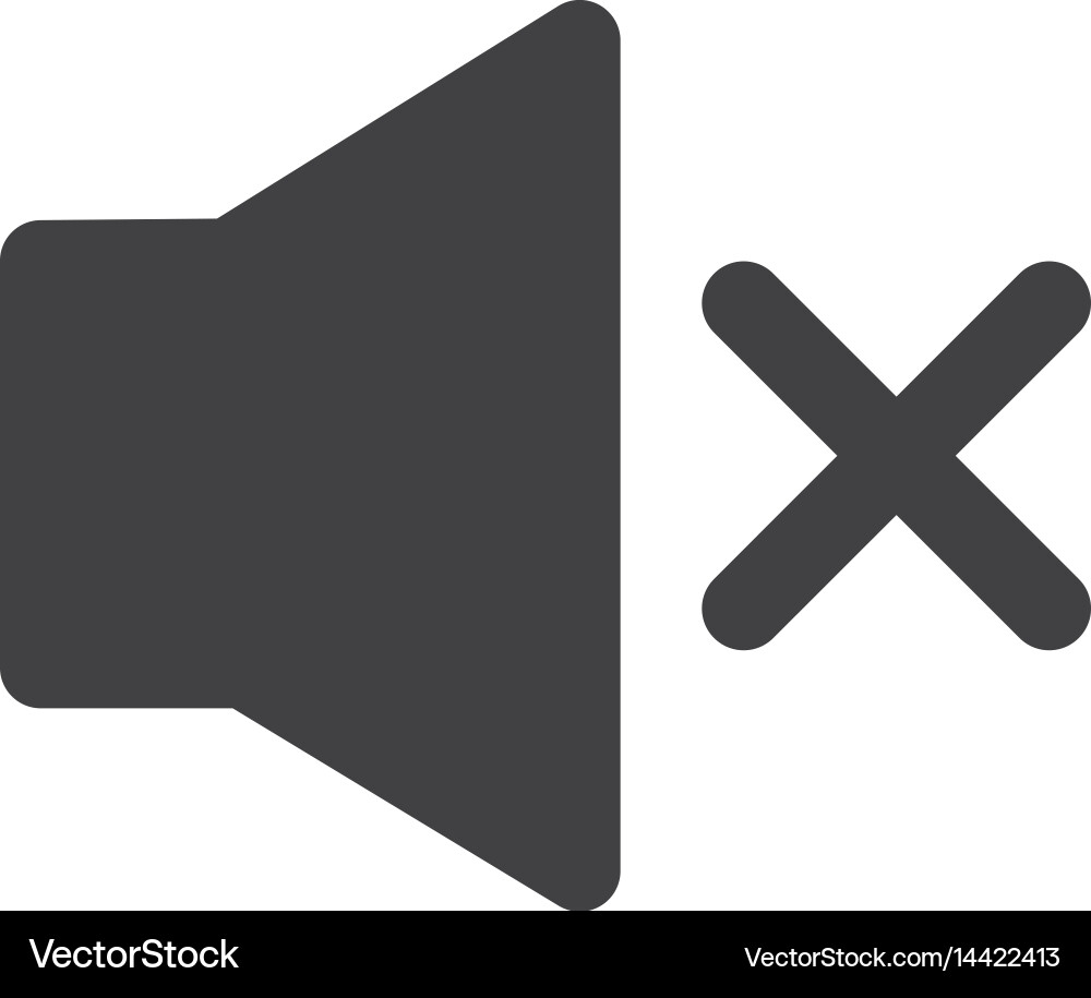 No sound icon Royalty Free Vector Image - VectorStock