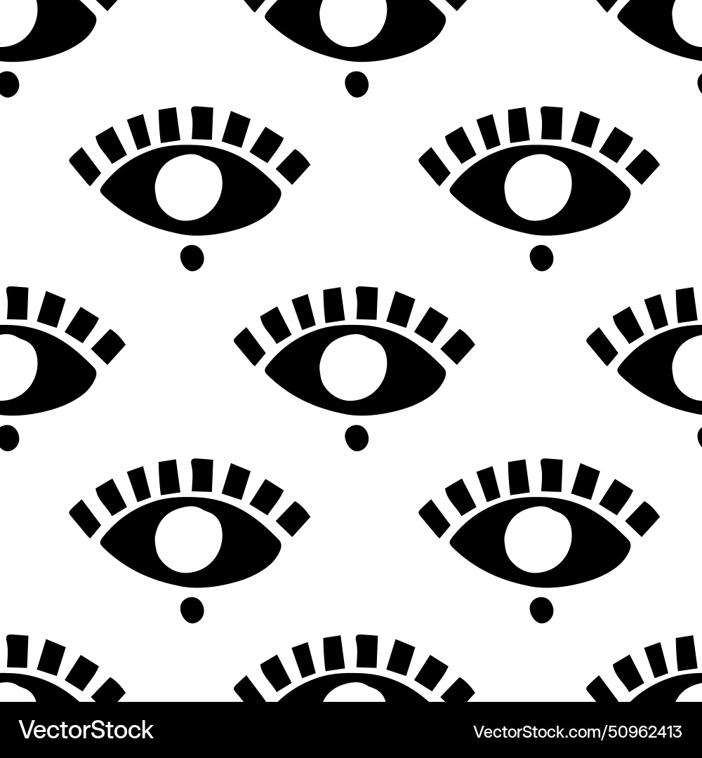 Stylized eyelash pattern design Royalty Free Vector Image
