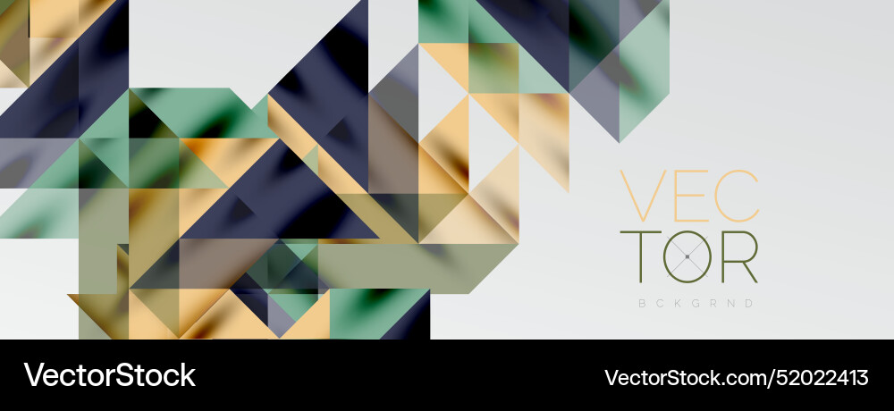 Tech minimal overlapping triangle shapes elements Vector Image