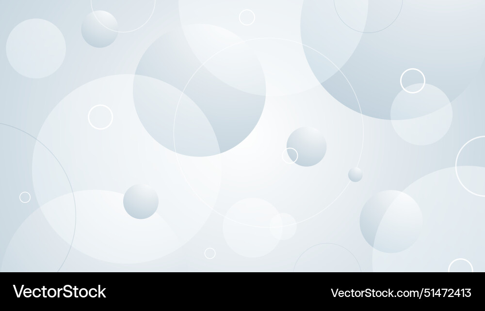 White gradient abstract background with shapes Vector Image
