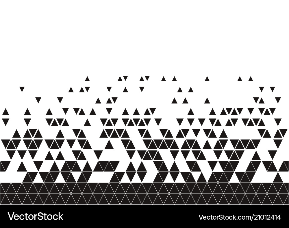 Abstract geometric techno triangle horizontally Vector Image