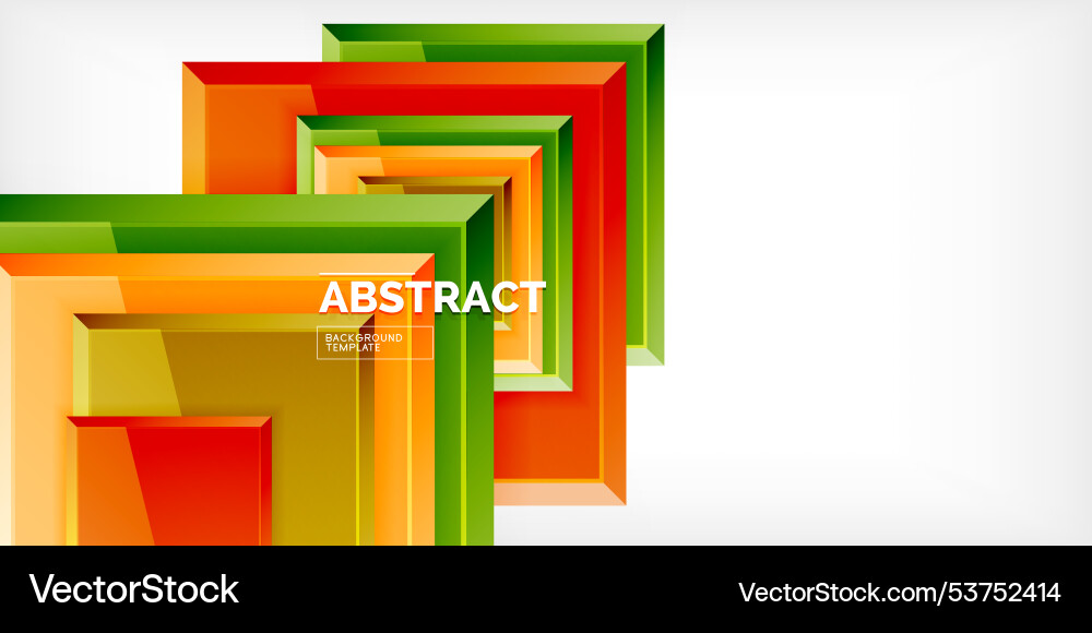 Shiny glossy metallic or plastic square design Vector Image