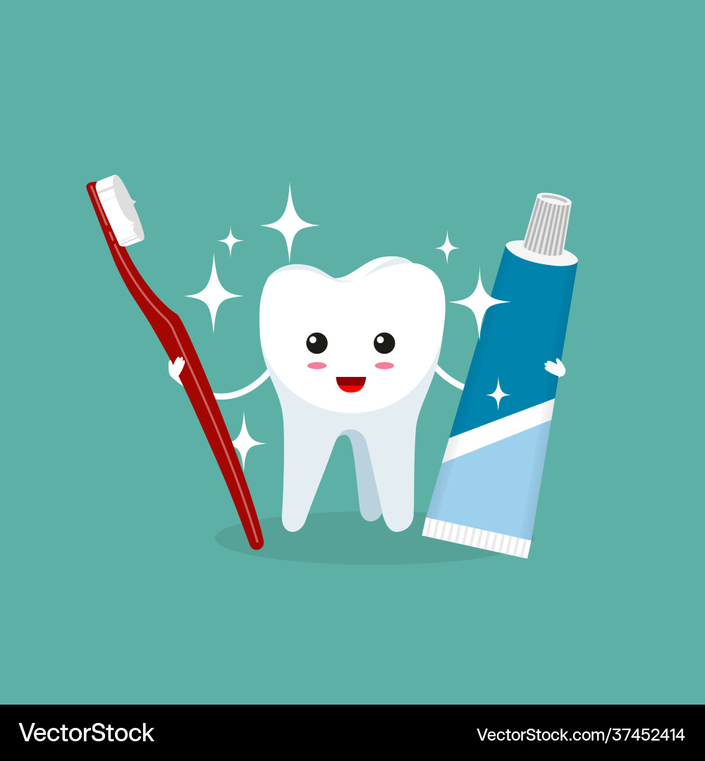 Teeth cleaning Royalty Free Vector Image - VectorStock