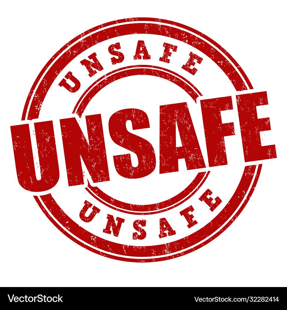 Unsicheres Zeichen oder Stempel Lizenzfreies Vektorbild
