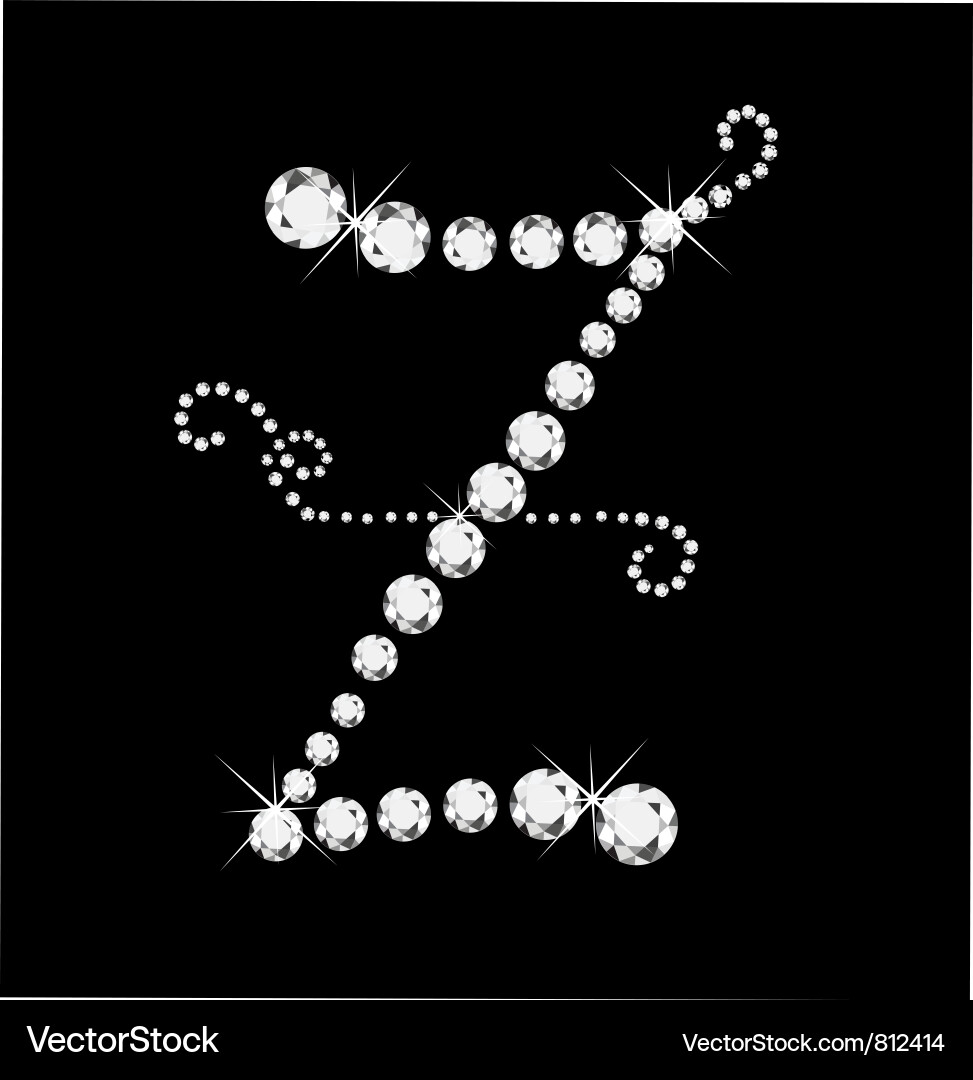 Z Letter In Diamond