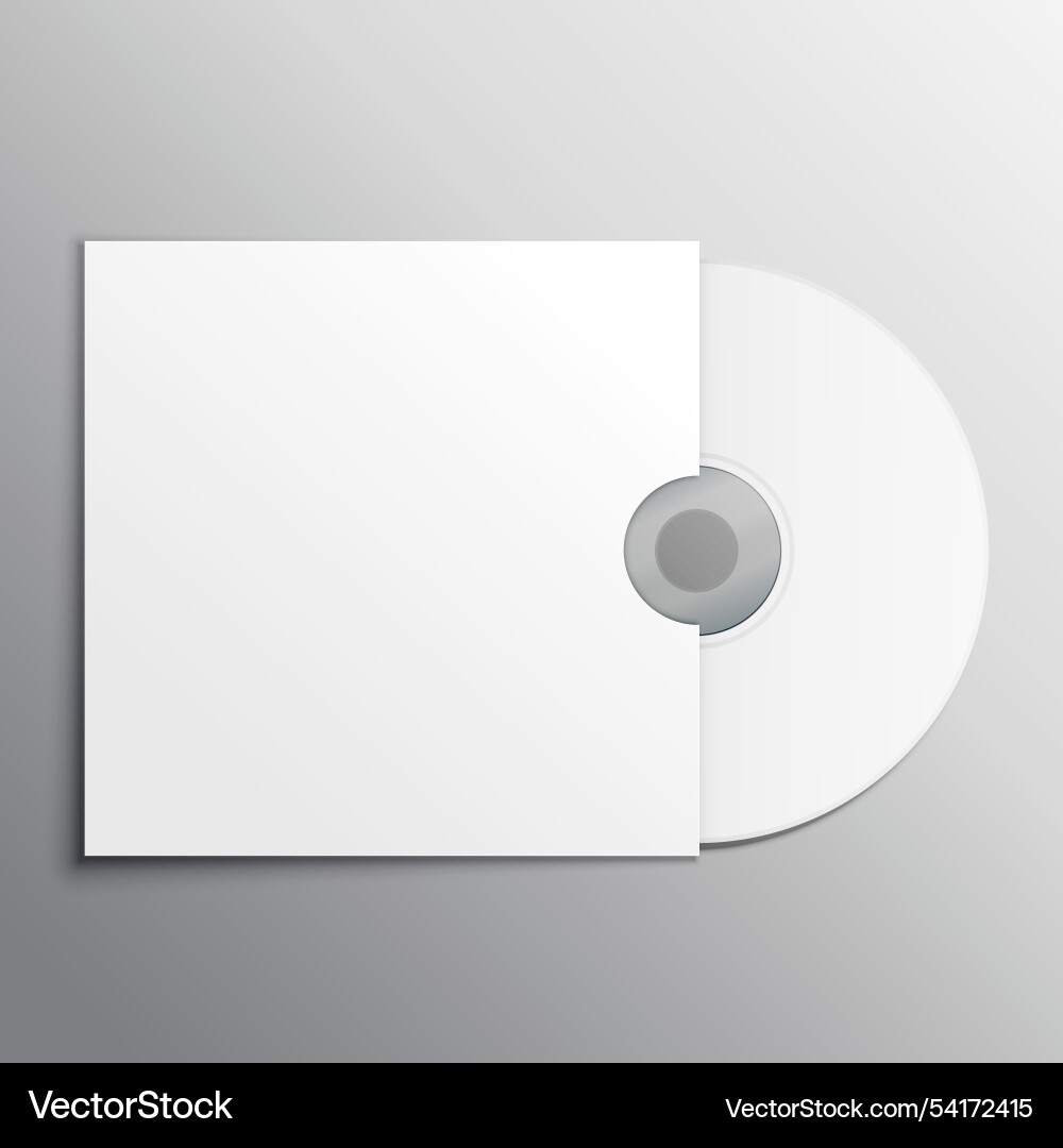 Cd dvd mockup presentation template Royalty Free Vector