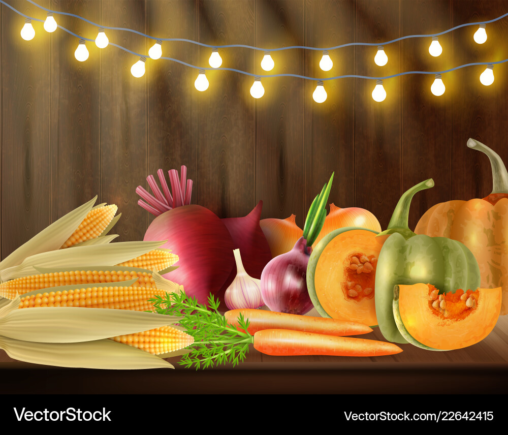 Colored thanksgiving day background Royalty Free Vector