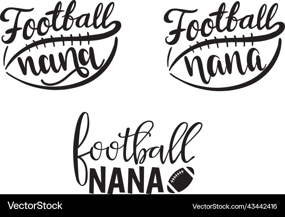 Football nana Royalty Free Vector Image - VectorStock