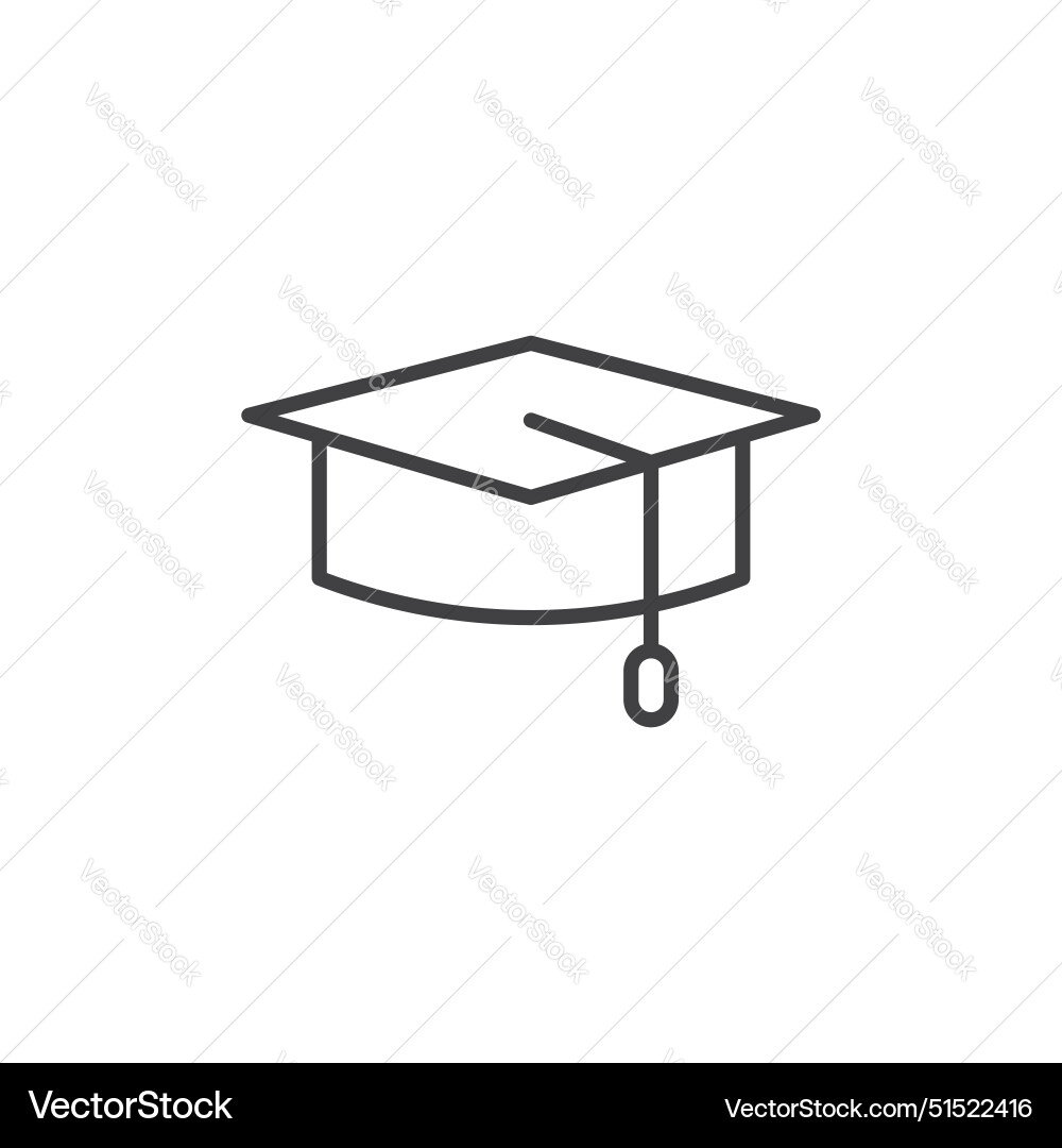 Graduation cap icon Royalty Free Vector Image - VectorStock
