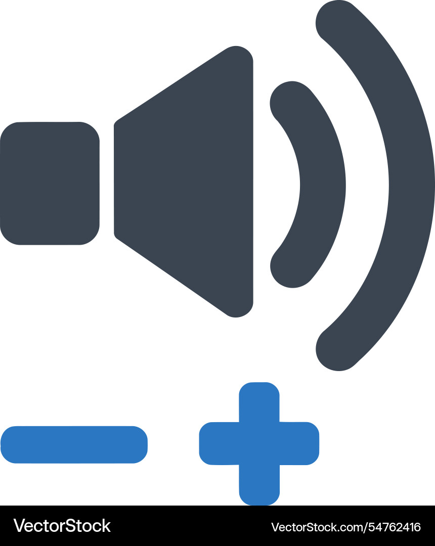Volume control icon Royalty Free Vector Image - VectorStock