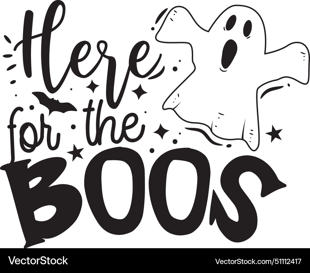 Here are for the boos design on white background Vector Image