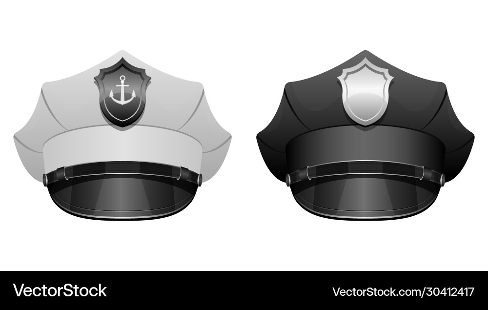 Police officer hat Royalty Free Vector Image - VectorStock