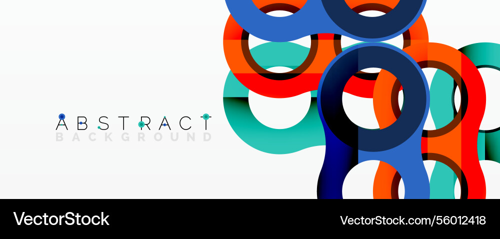 Abstract circle element composition Royalty Free Vector