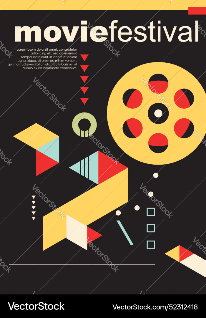 Abstract poster design Royalty Free Vector Image